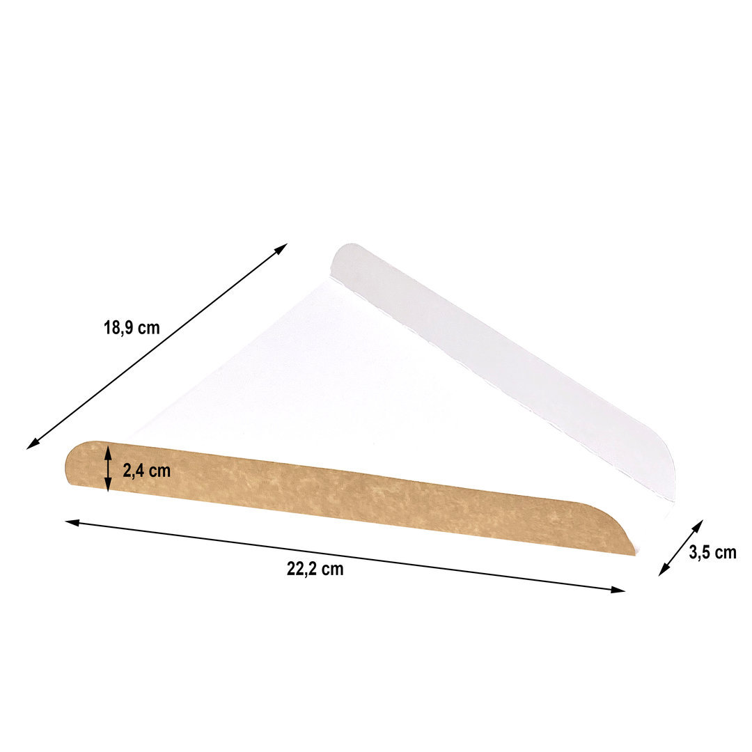 Pizza Slice Kraft Triangle - Recyclable