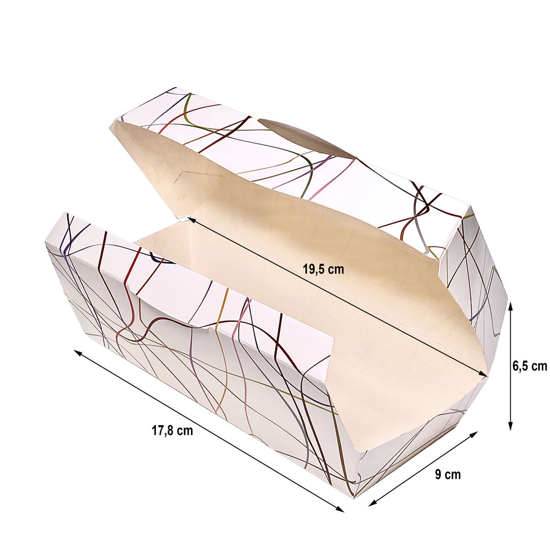 Caixa Retangular Decorada Deluxe - Reciclável