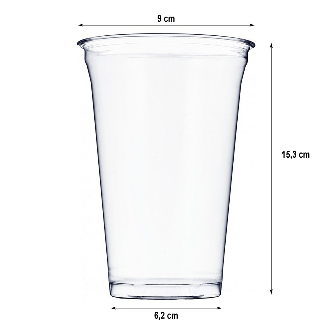 Vaso plástico 650ml PET