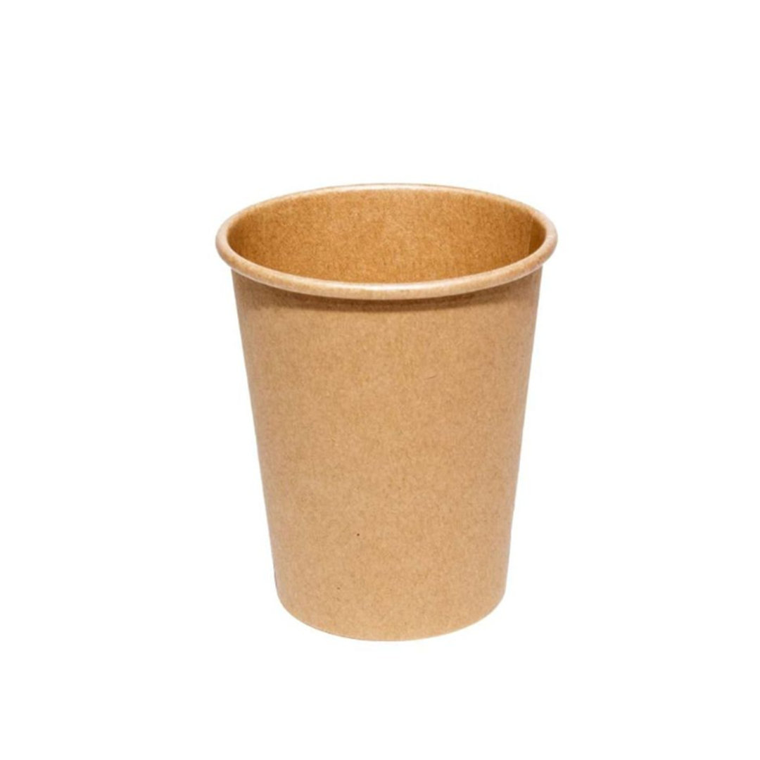 100 Kraft Paper Cup 8Oz 240ml