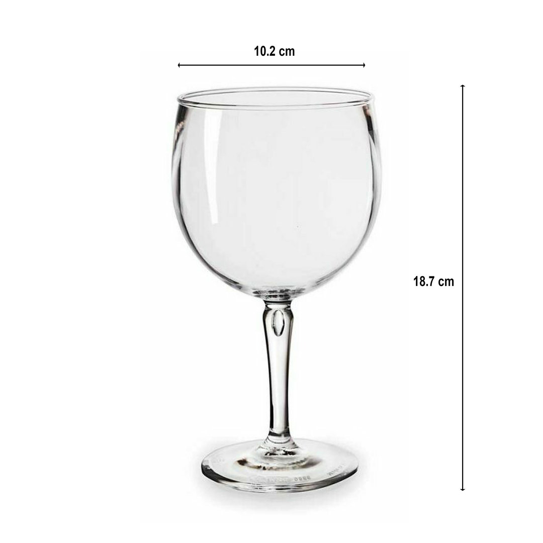 Copo GIN Plástico c/ Pé 500ml Inquebrável - Entregas 24 horas